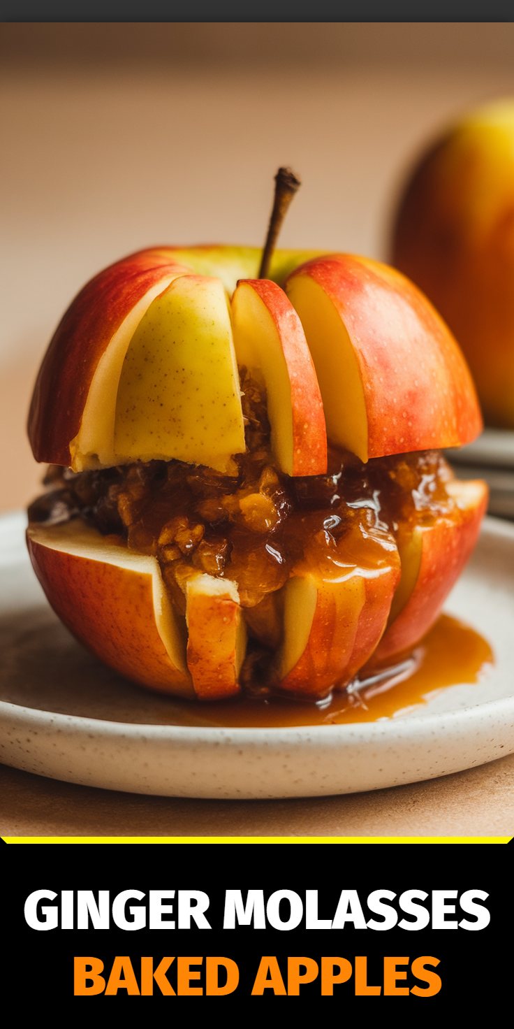 Ginger Molasses Baked Apples