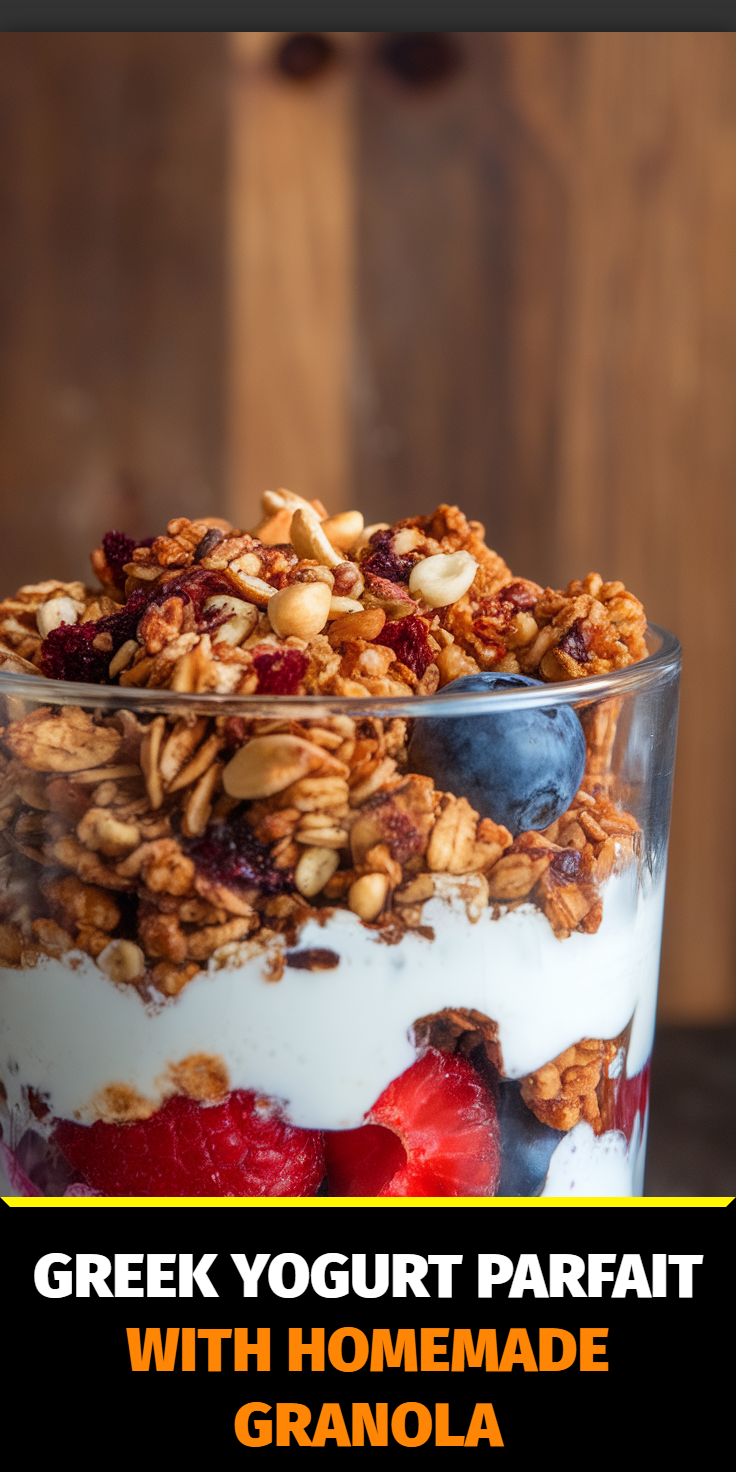 Greek Yogurt Parfait with Homemade Granola