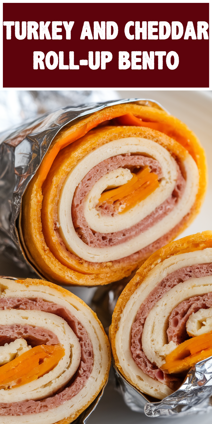 Turkey and Cheddar Roll-Up Bento